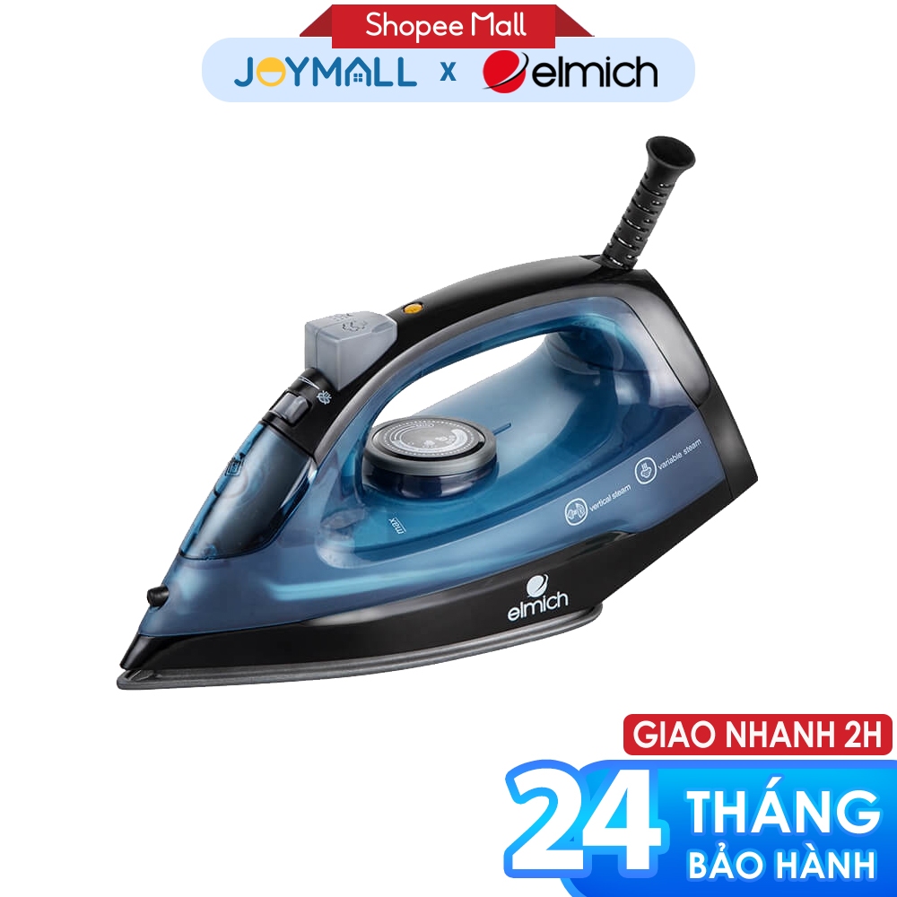 Bàn là ủi hơi nước Elmich SIE-3437OL, Hàng chính hãng, công suất 1300W ...