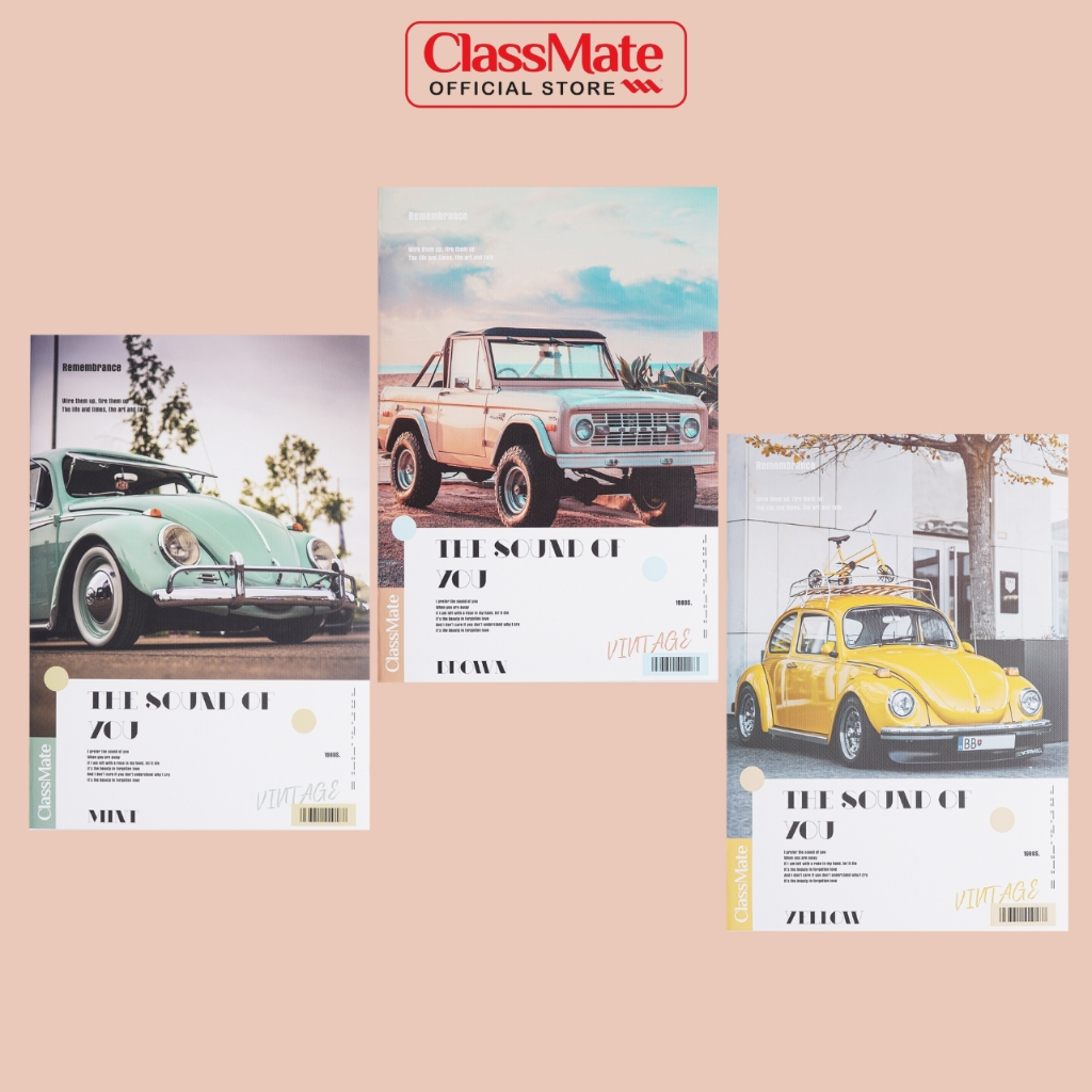 Sổ Ghi Chép A4 CLASSMATE 120 Trang, Thiết kế Phong Cách Vintage, Giấy ...