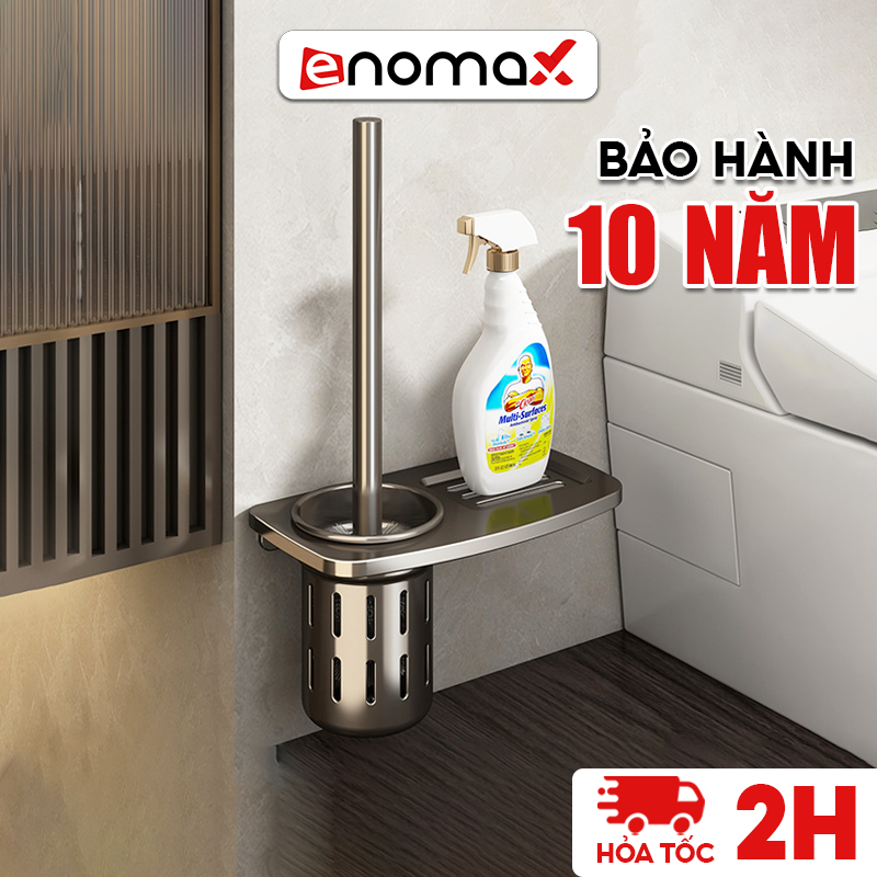 Cọ bồn cầu Enomax chà cọ toilet, sàn nhà vệ sinh dán tường tặng kèm keo ...