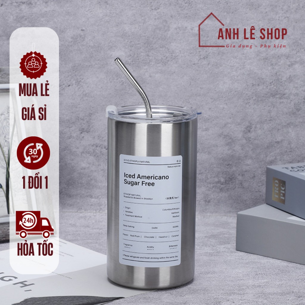Ly Giữ Nhiệt Iced Americano Inox 304 Dung Tích 600ml | Shopee Việt Nam