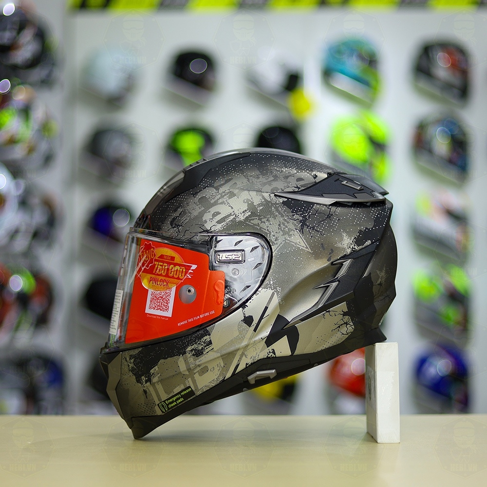 Mũ Fullface LS2 FF327 Challenger FLEX Tặng Pinlock chính hãng | Shopee ...