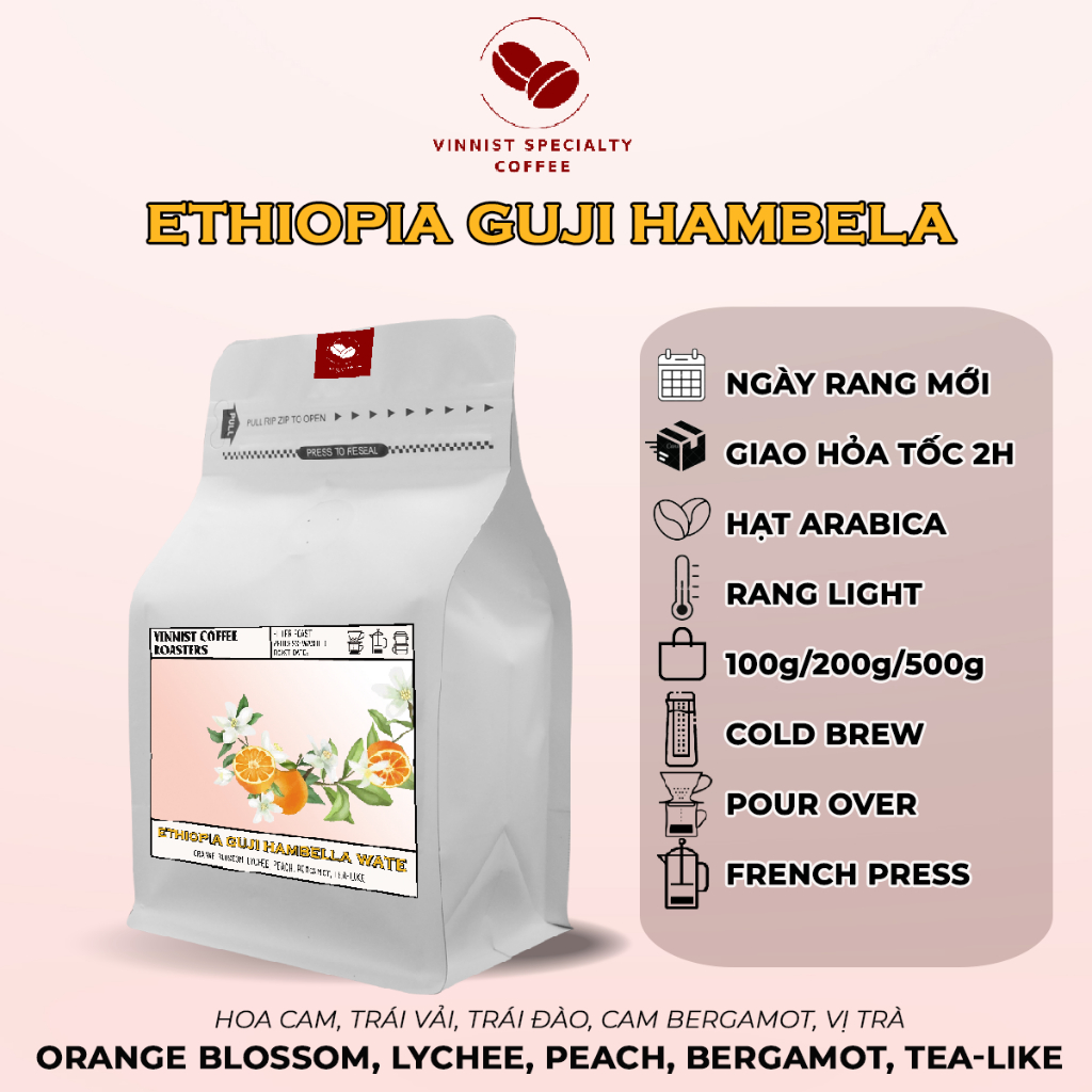 [Đặc Biệt] Cà phê Arabica Ethiopia Guji Hambella - Vinnist Specialty Coffee | Shopee Việt Nam