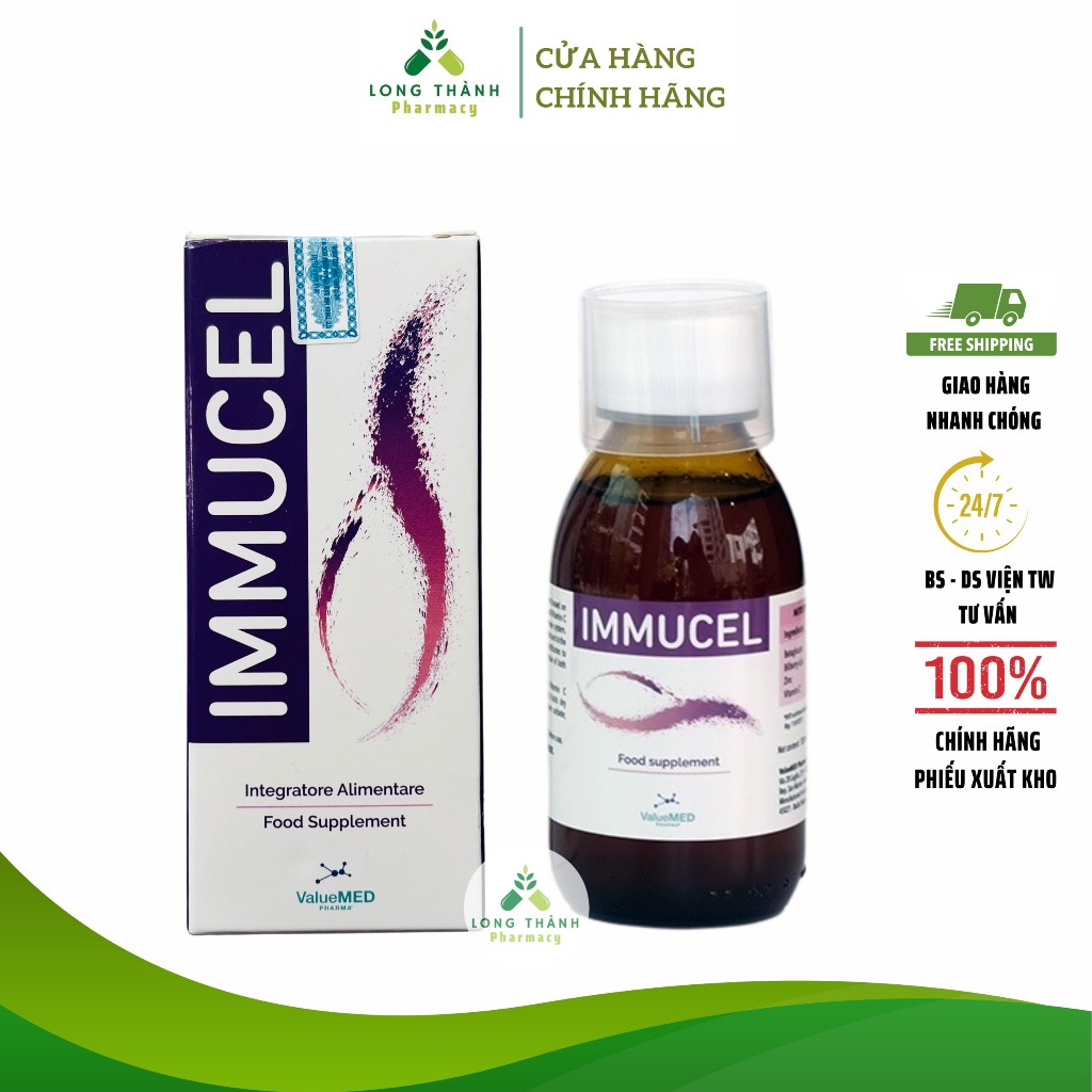 Siro Immucel - Hỗ trợ tăng cường sức đề kháng cho cơ thể, giúp giảm ...