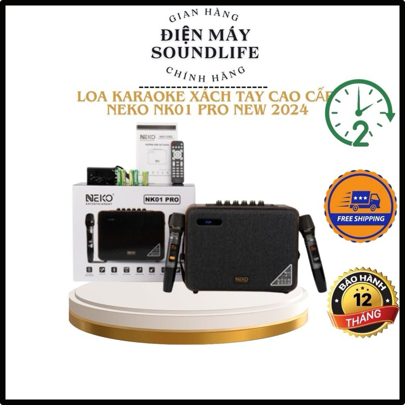 Loa karaoke xách tay cao cấp NEKO NK01 Pro New 2024 (Loa 2 đường tiếng ...