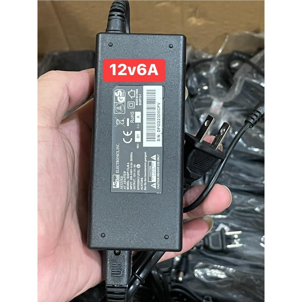 (Không dùng cho Motor) Nguồn, Adapter 12V - 5A -6A 60W và Adapter 12V - 2A - 24W có sẵn dây cắm ...
