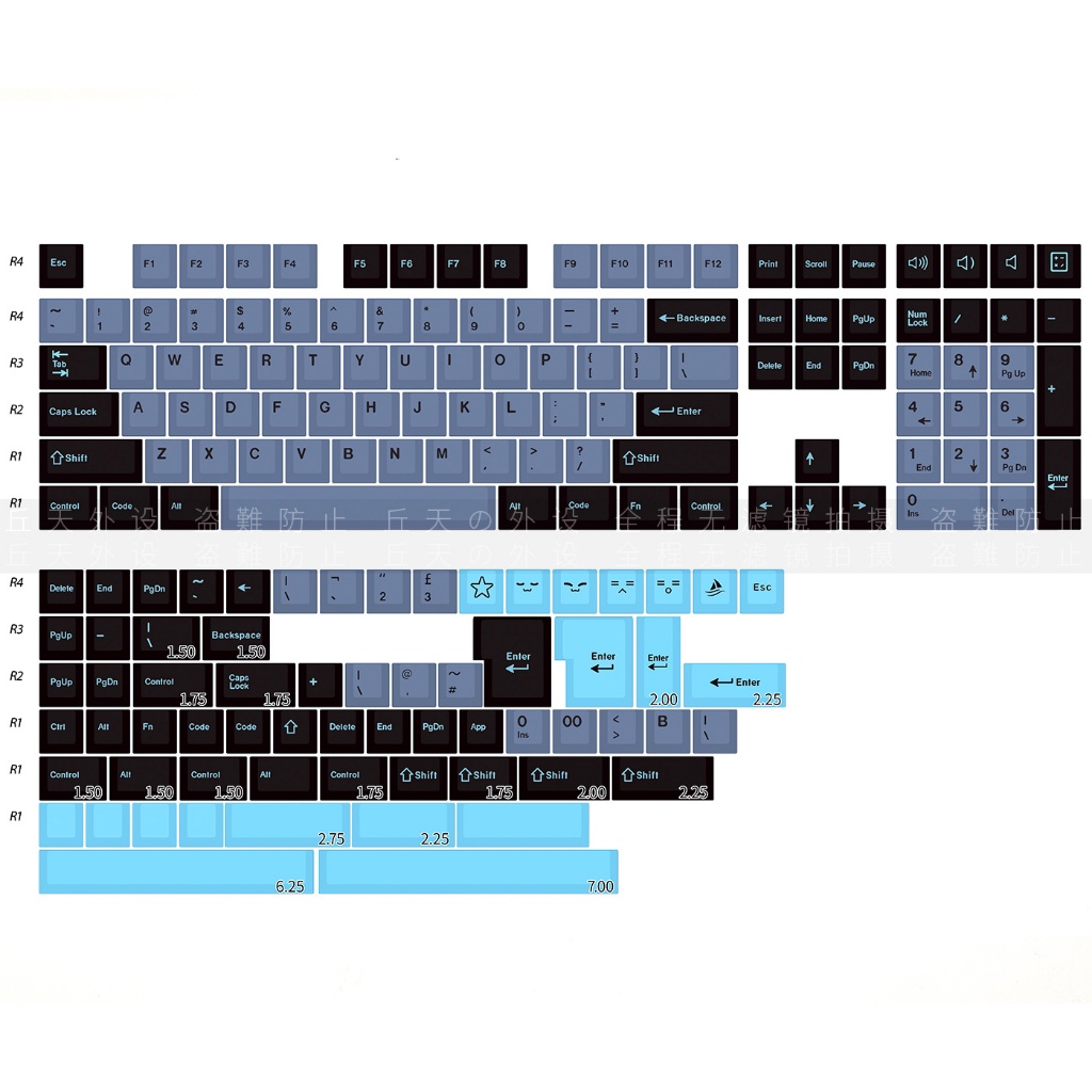 Keycap CMK Cherry Profile Jamon Botanical Samurai Rome Arctic | Nhựa ...