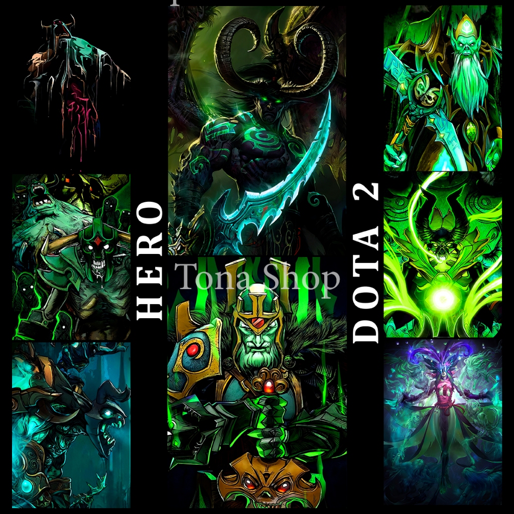 Poster, tranh ảnh dán tường game Dota 2. Kích thước A3, A4. Decor phòng ...