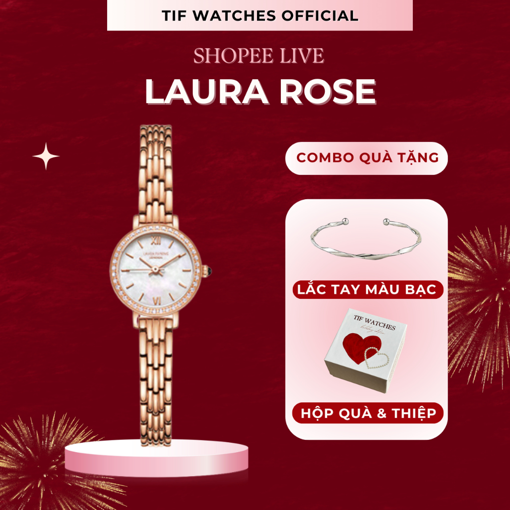 [KOL X TIF WATCHES] Đồng hồ đeo tay LAURA Rose Tif Watches Thời Trang ...