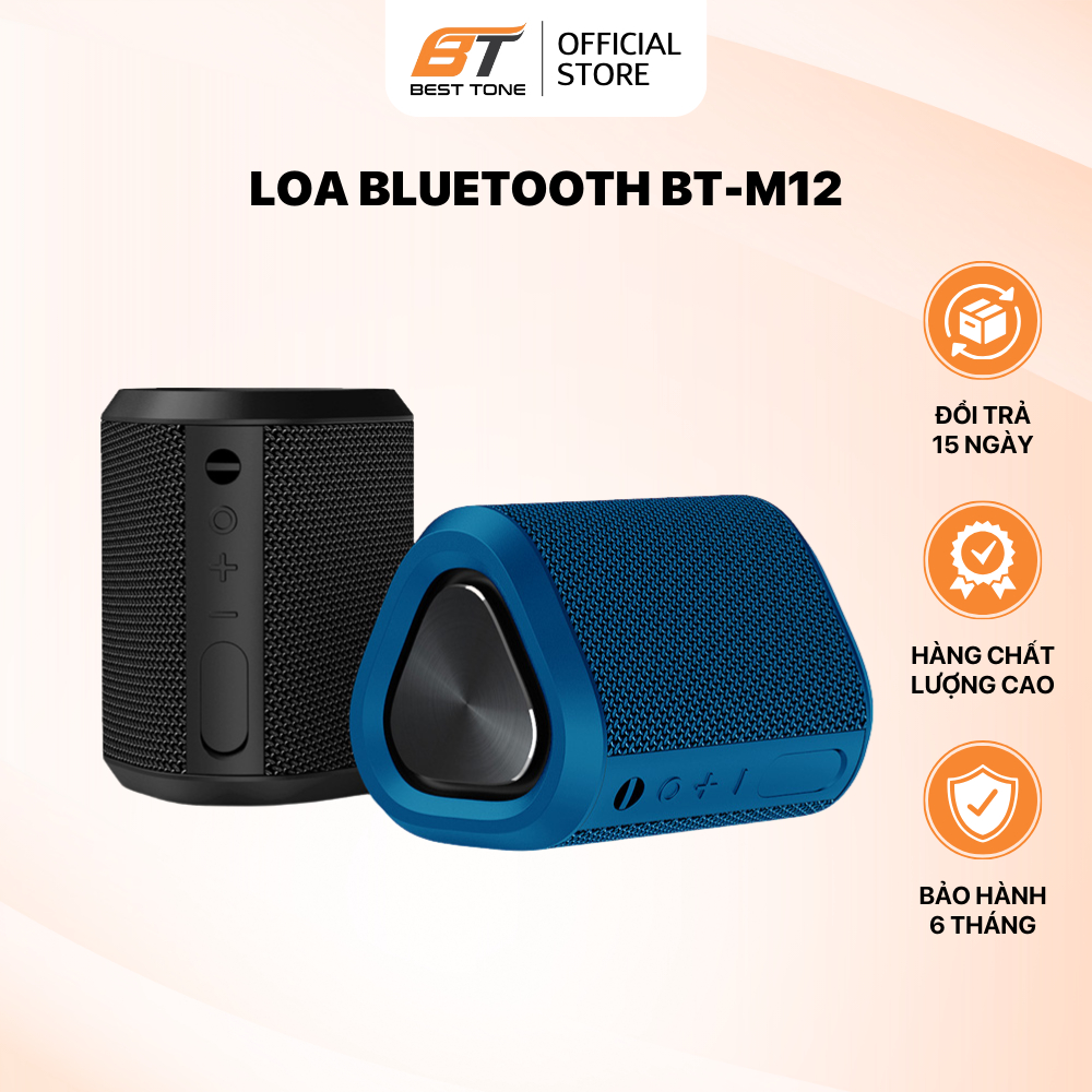 Loa bluetooth mini chống nước BT-M12, thiết kế đèn led nhấp nháy cực ...