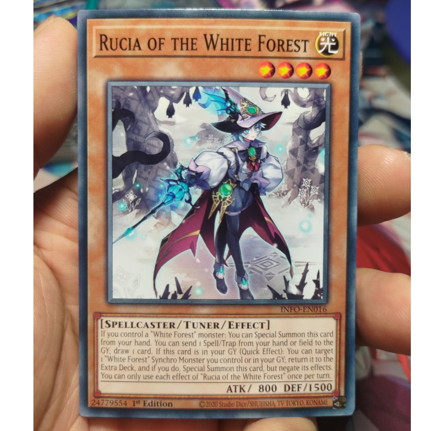 [KW2 Yugioh] [EN-JP-UK-US-AE] [Waifu] Thẻ bài Rucia of the White Forest - INFO - Common | Shopee ...