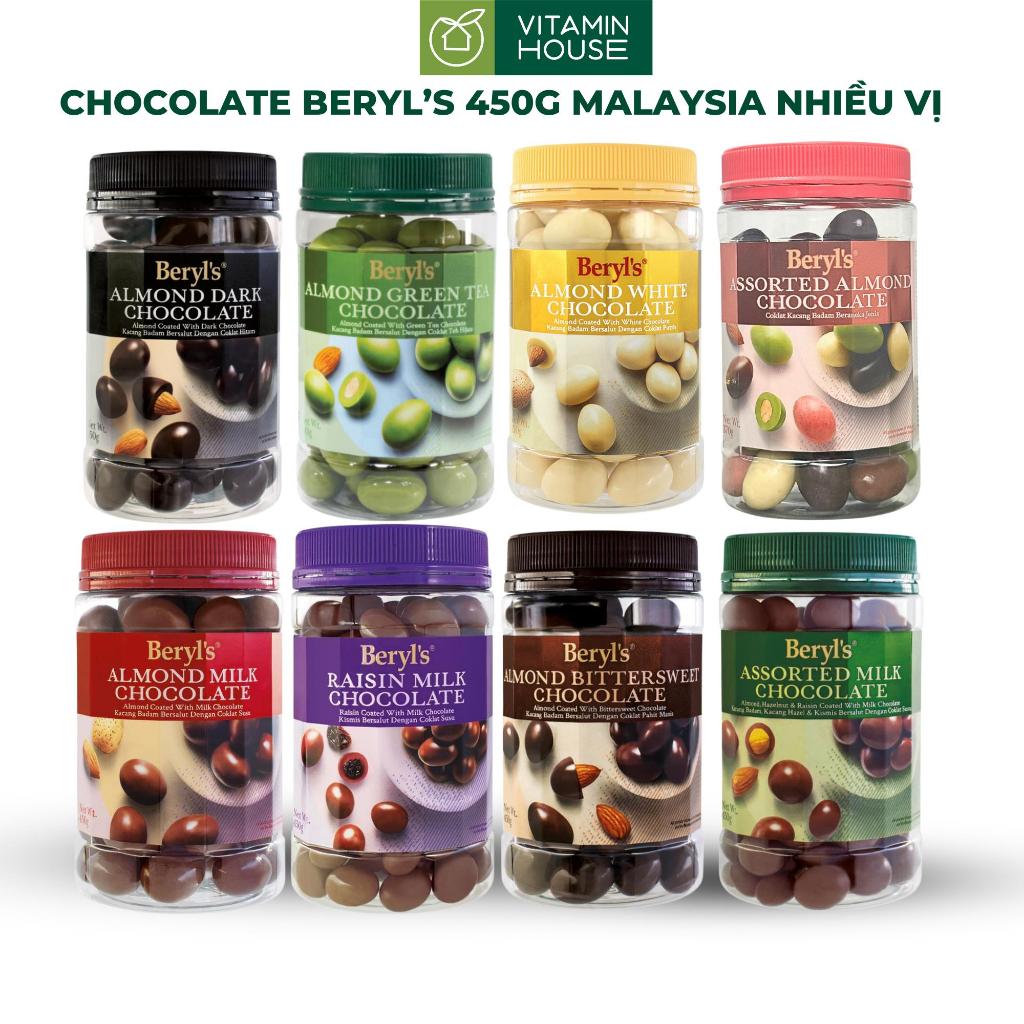 Socola Beryl's Nhân Hạnh Nhân, Nho khô Hộp 450g | Shopee Việt Nam
