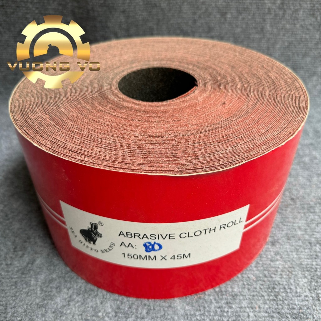 Nhám vải-nhám cuộn-nhám vải cuộn hiệu hà mã kích thước 150mm x 1 mét và ...