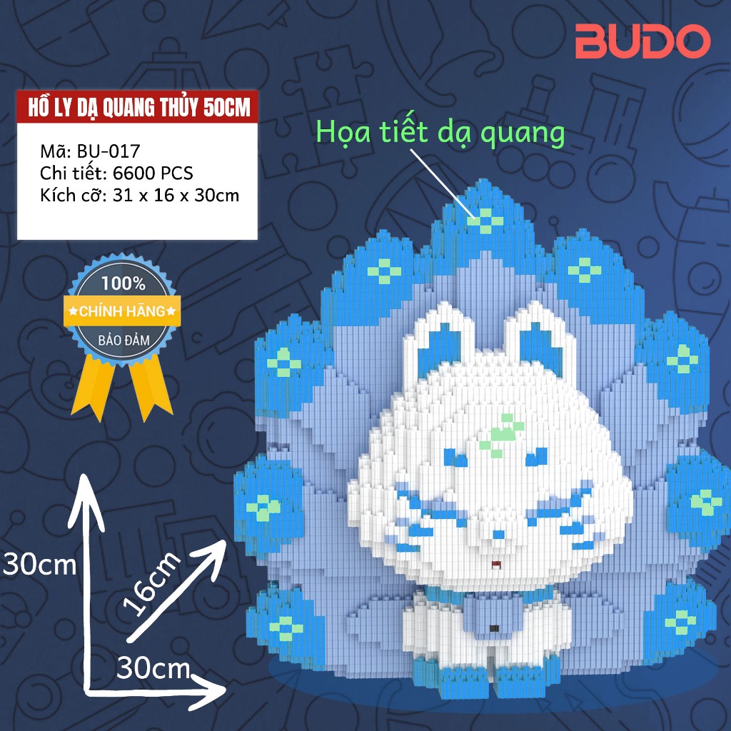 [ 50 CM ] mô hình đồ chơi lắp ráp cáo 9 đuôi hồ ly 9 đuôi 30cm size nhỏ ...
