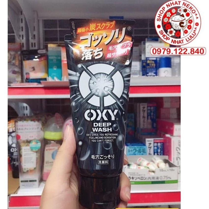 Sữa rửa mặt nam Oxy Deep Wash Nhật Bản 130g | Shopee Việt Nam