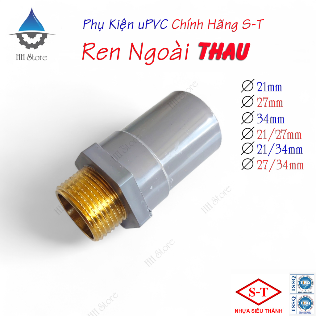 Ren Ngoài, Nối Răng Ngoài (Thau) phi 21, 27, 34, 21/27, 21/34, 27/34mm. Hàng Chính Hãng - Nhựa ...