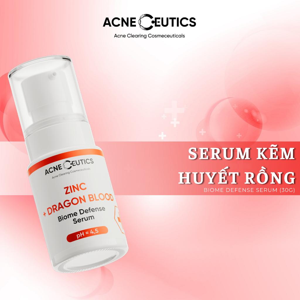 ACNECEUTICS ZINC + DRAGON BLOOD Serum Kẽm Huyết Rồng Giảm Viêm, Kiềm ...