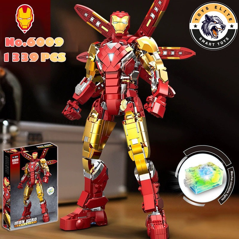 Đồ Chơi Lắp Ráp Xếp Hình Mô Hình Siêu Anh Hùng Người Sắt Hero Mark 88 ...