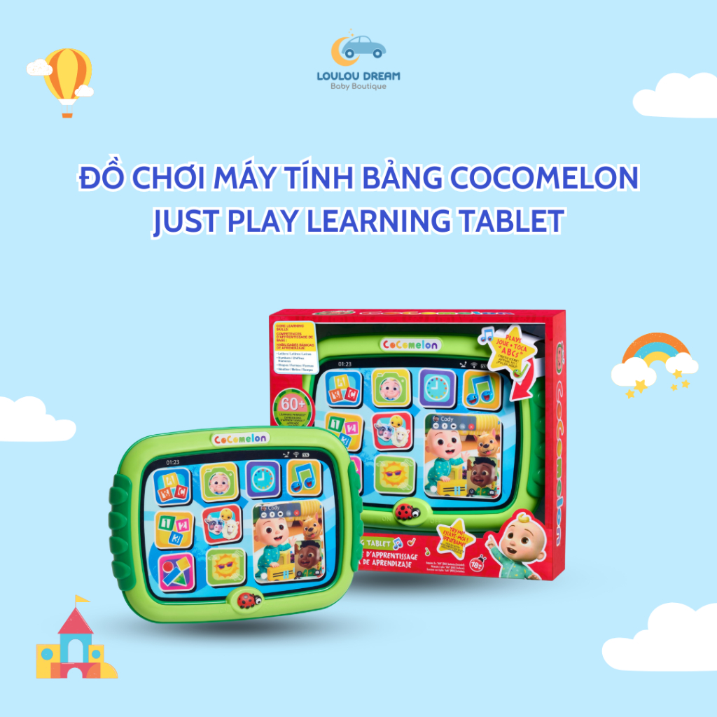 Máy tính bảng Cocomelon Just Play Learning Tablet cho bé vừa học vừa ...