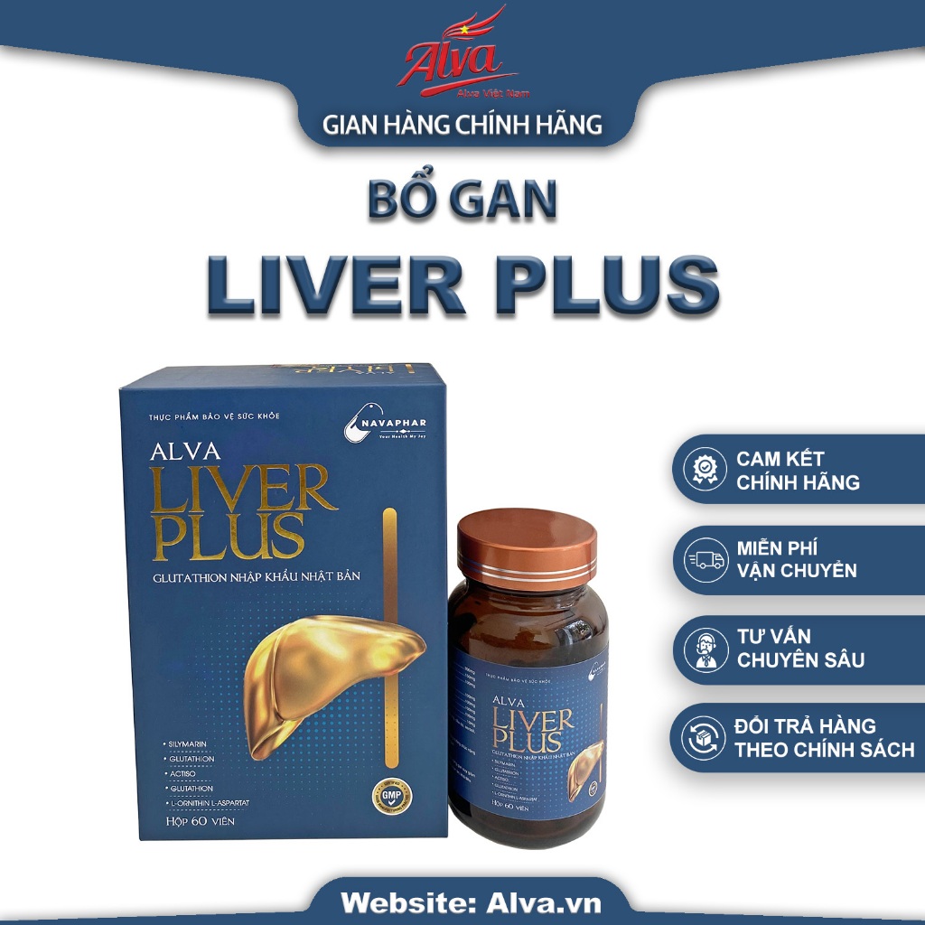 Bổ gan LIVER PLUS - Hỗ trợ bổ gan, giúp giải độc gan và bảo vệ gan, hỗ trợ tăng cường chức năng ...