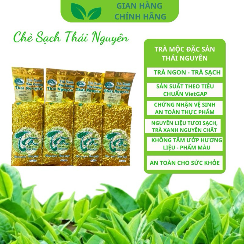 Combo 4 gói 500g Chè Thái Nguyên loại ngon loại 2- Chuẩn 100% nhà làm ...