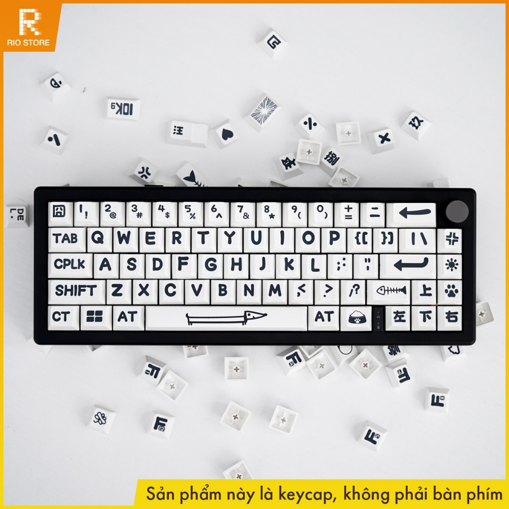 Keycap Dog Party - PBT - 138 nút - Cherry Profile | Shopee Việt Nam