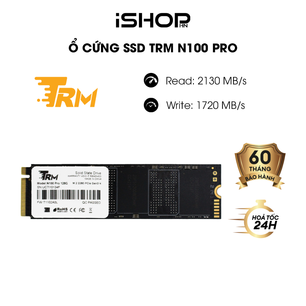Ổ cứng SSD TRM N100 Pro dung lượng 128GB/256GB/512GB/1TB M2 NVMe | Bảo hành 60 tháng | Shopee ...