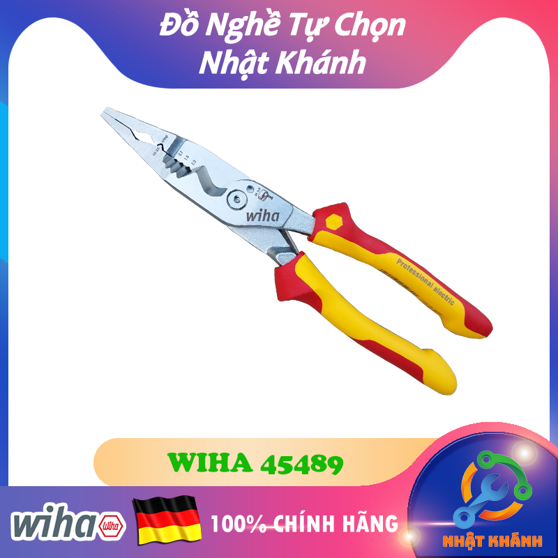 Kìm Lắp Điện Đa Năng 8 In 1 Cách Điện 1000 Volt WIHA 45489 - Nhật Khánh ...