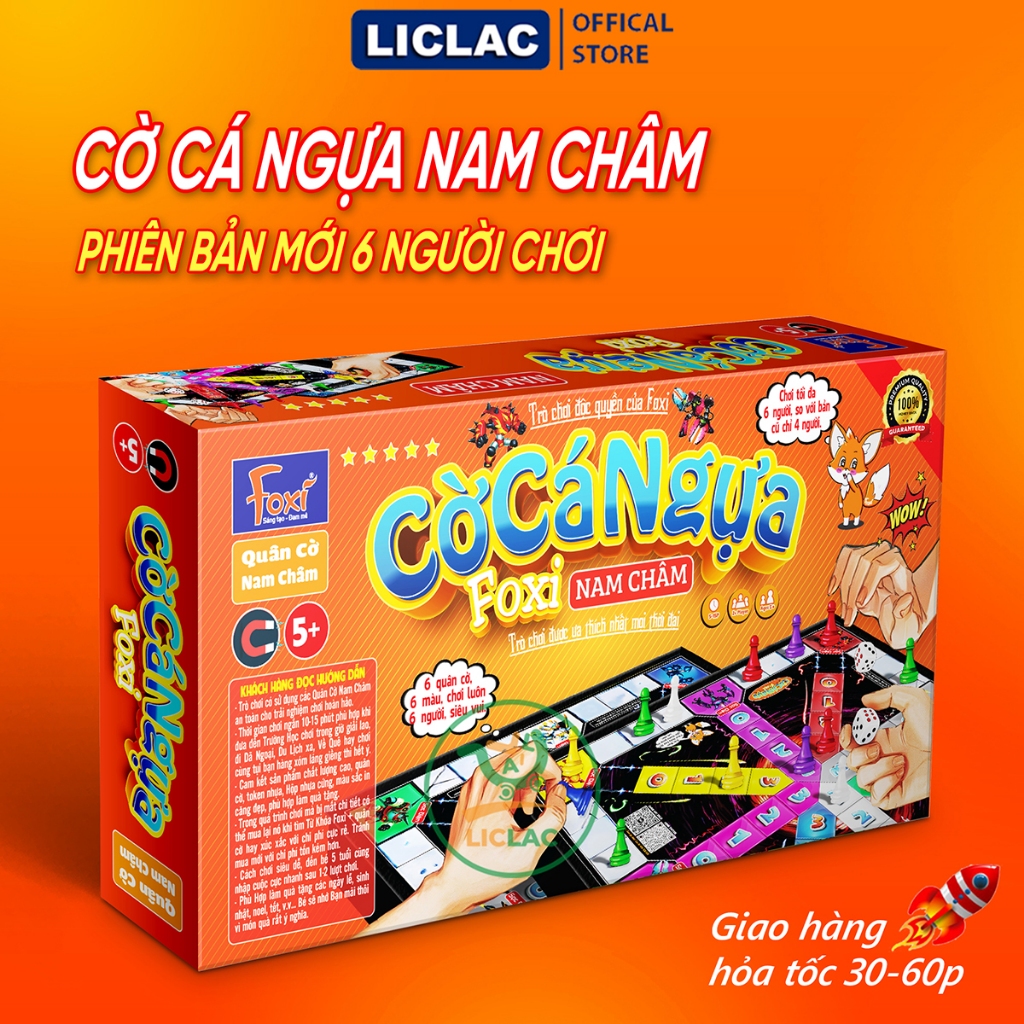 Cờ Cá Ngựa Nam Châm Phiên Bản Mới chơi được 6 người Kèm Hướng Dẫn Cách Chơi, Boardgame giải trí ...