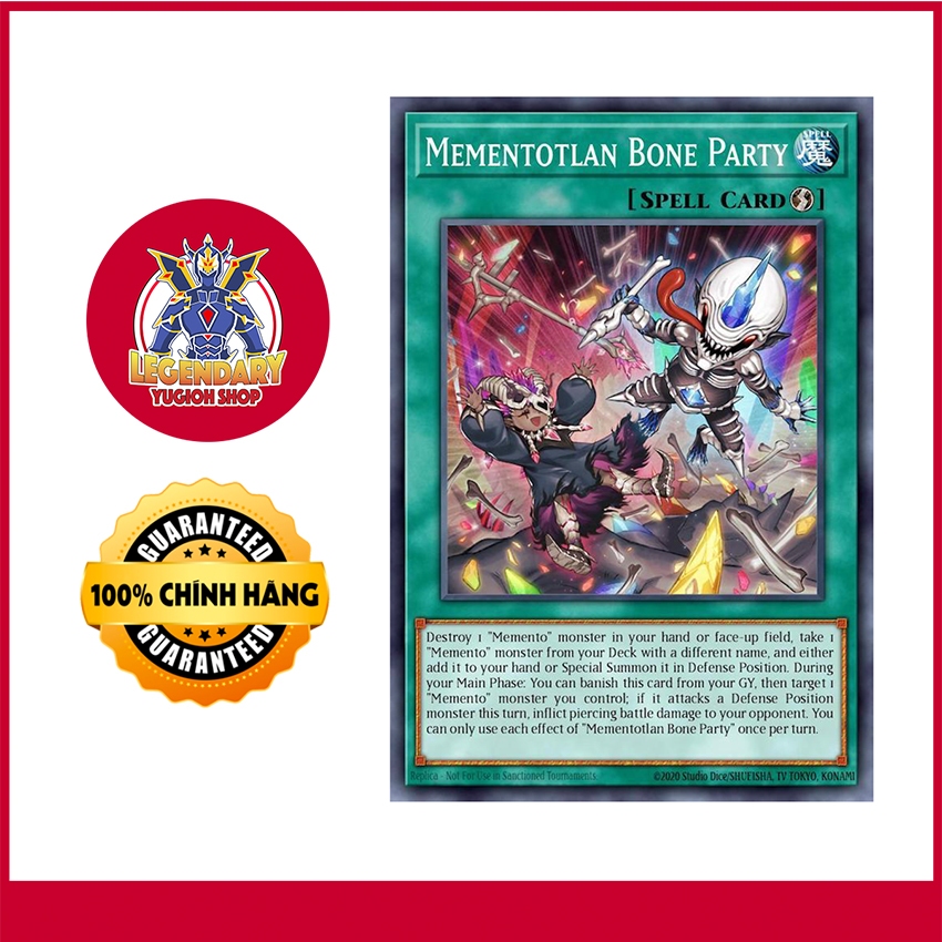 [Thẻ Bài Yugioh Chính Hãng] Mementotlan Bone Party | Shopee Việt Nam