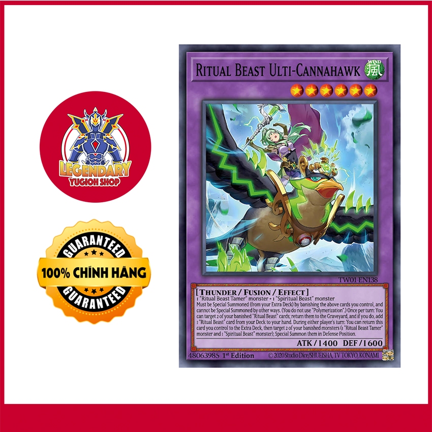 [Thẻ Bài Yugioh Chính Hãng] Ritual Beast Ulti-Cannahawk Alternative Art | Shopee Việt Nam