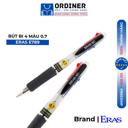 Bút bi 4 màu Eras E789, Bút bi nhiều màu Chính Hãng | Shopee Việt Nam