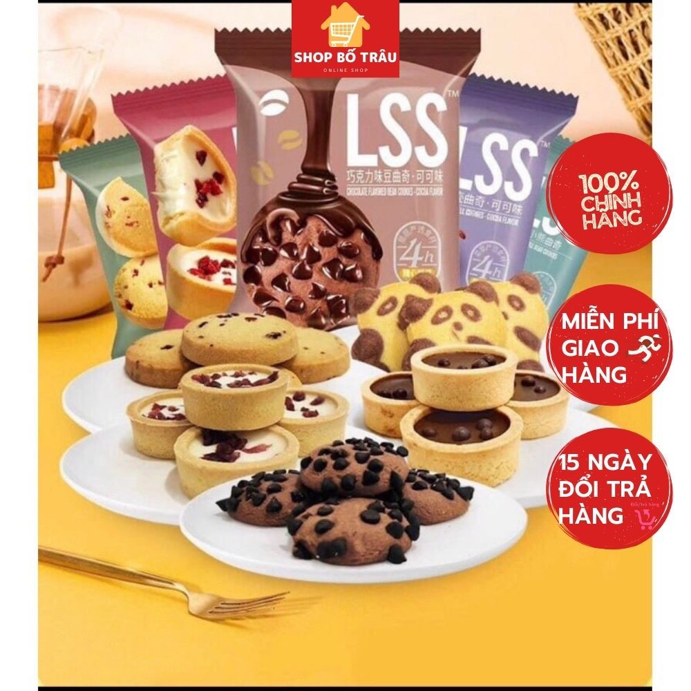 Bánh Quy Socola Bơ Sữa LSS Mix Vị Thơm Ngon shop bố trâu | Shopee Việt Nam