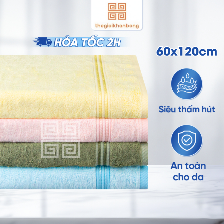 Khăn Tắm Mollis BMT4 Sợi Tre Thiên Nhiên Chất Liệu Mềm Mại Dày Dặn An Toàn Cho Da Kích Thước ...