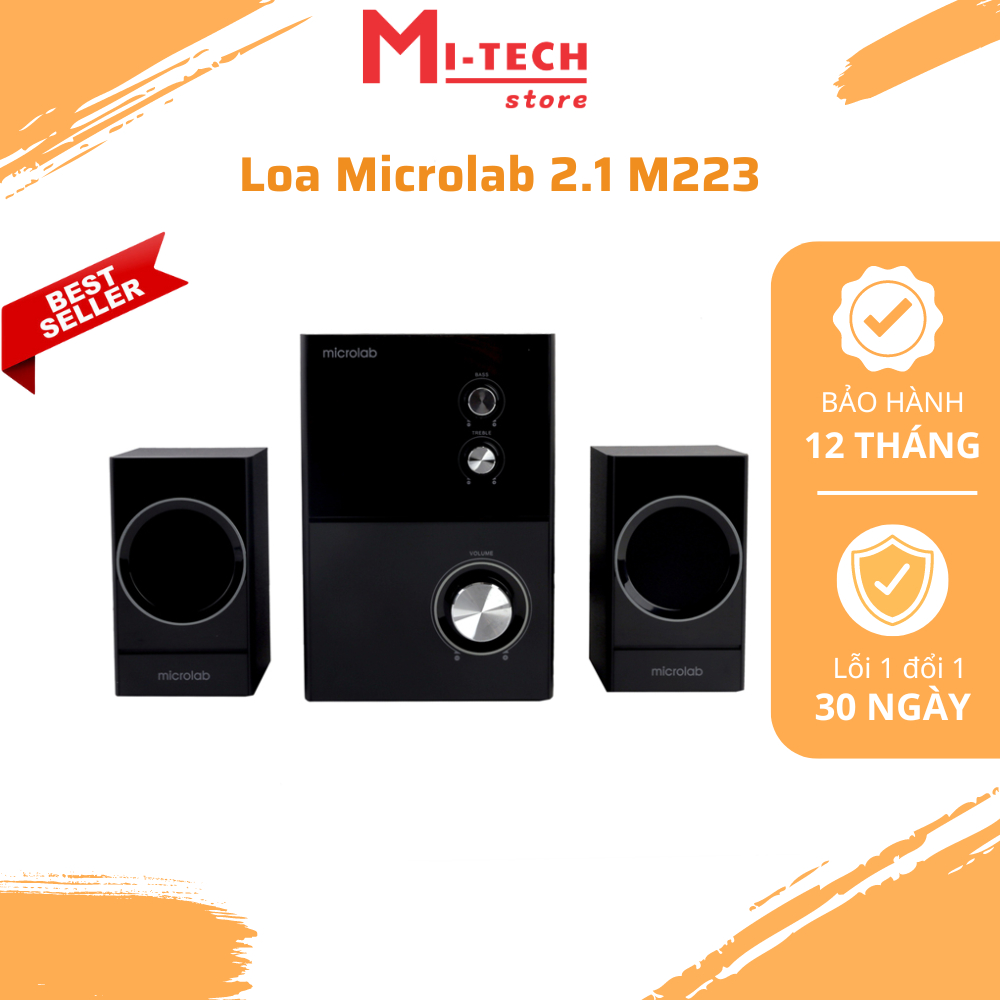 Loa Microlab 2.1 M223 - Hàng Chính Hãng | Shopee Việt Nam