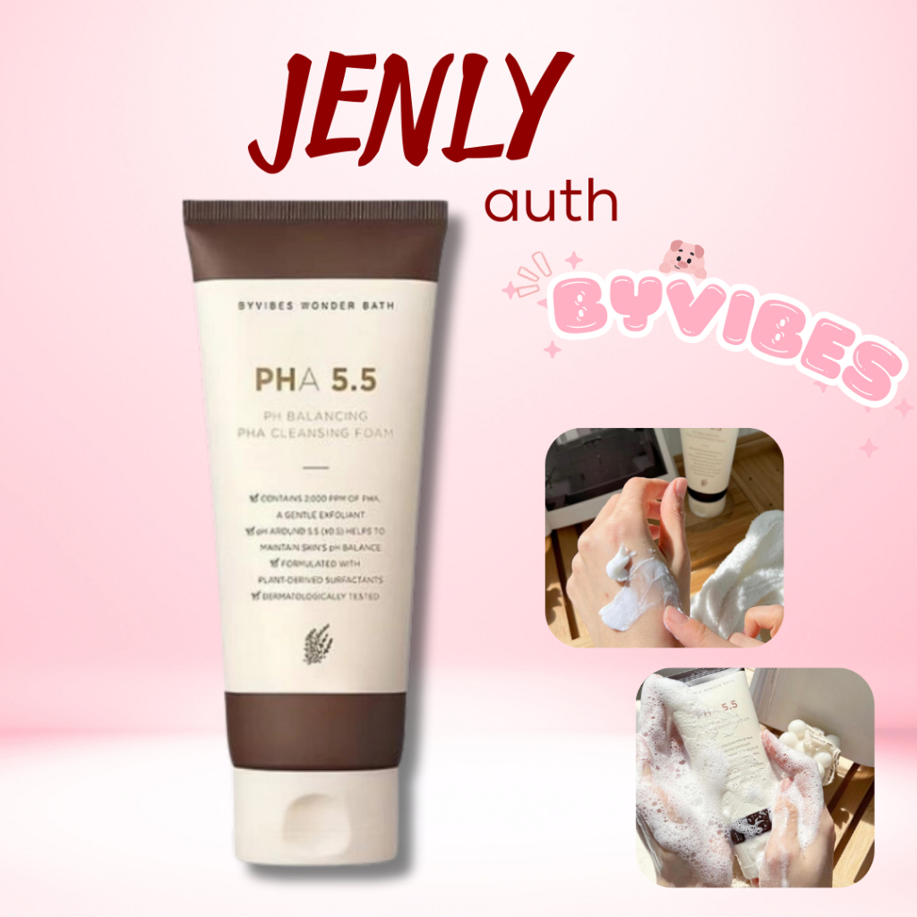 Sữa Rửa Mặt Tẩy Tế Bào Chết Byvibes Wonder Bath PHA 5.5 PH Balancing PHA Cleansing Foam 130ML ...