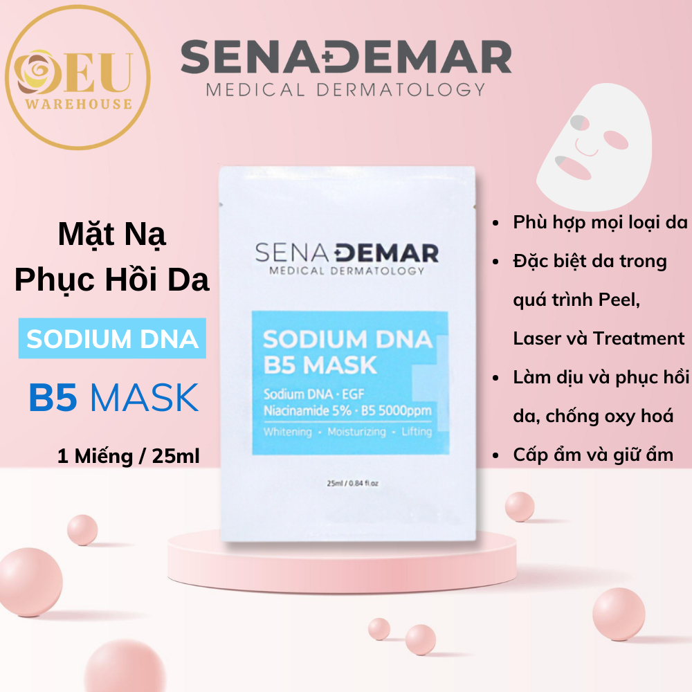 Mặt Nạ Phục Hồi Da Sena Derma Sodium DNA B5 Mask 25ml | Shopee Việt Nam