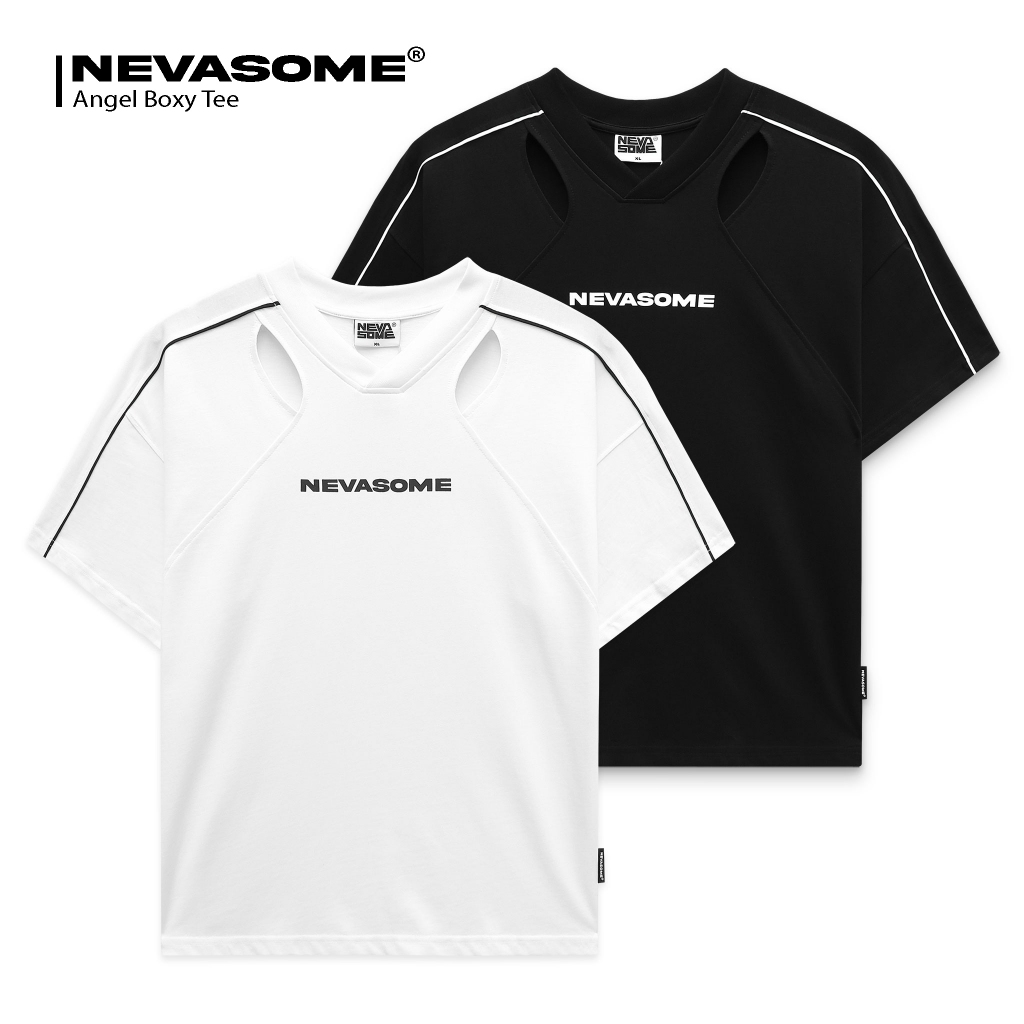 Áo Thun Boxy Tee Local Brand NEVASOME Angel Cotton 280 gsm Tay Lỡ Form ...