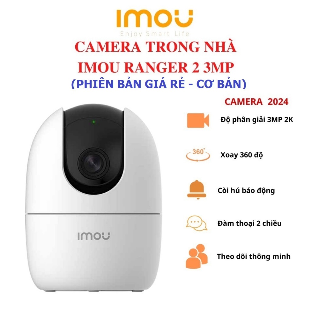 Camera Wifi Xoay 360 IMOU Trong Nhà A22 A52P A32 2M 1080P, A42P 4M 2K ...
