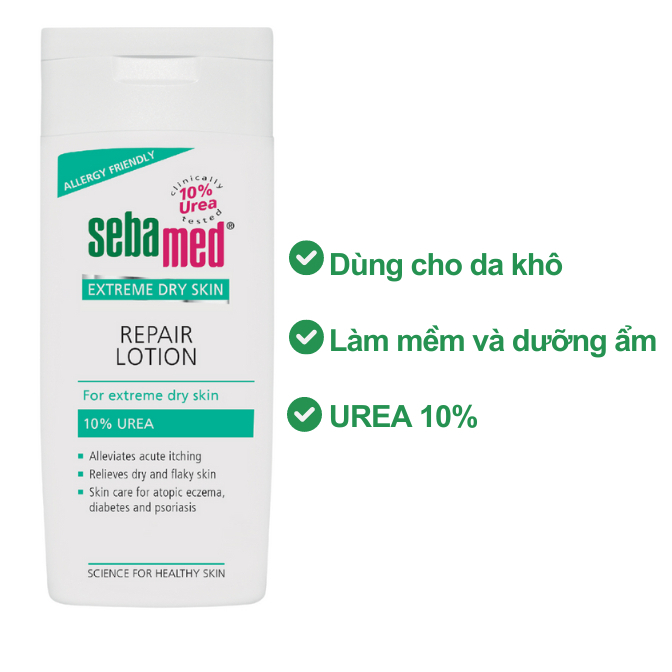 (date 01/2027) Sữa Dưỡng Thể Sebamed Extreme Dry Skin Repair Lotion 10% ...