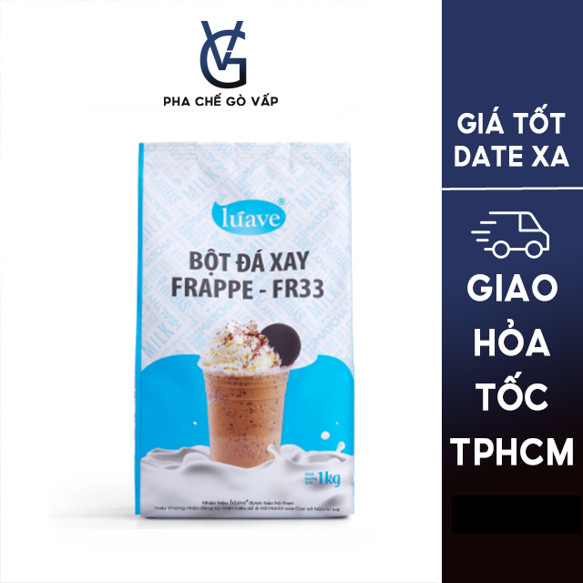 Bột Đá Xay Frappe FR33 LÚAVE 1kg (Bột Frappe, Bột mix chống tách lớp ...