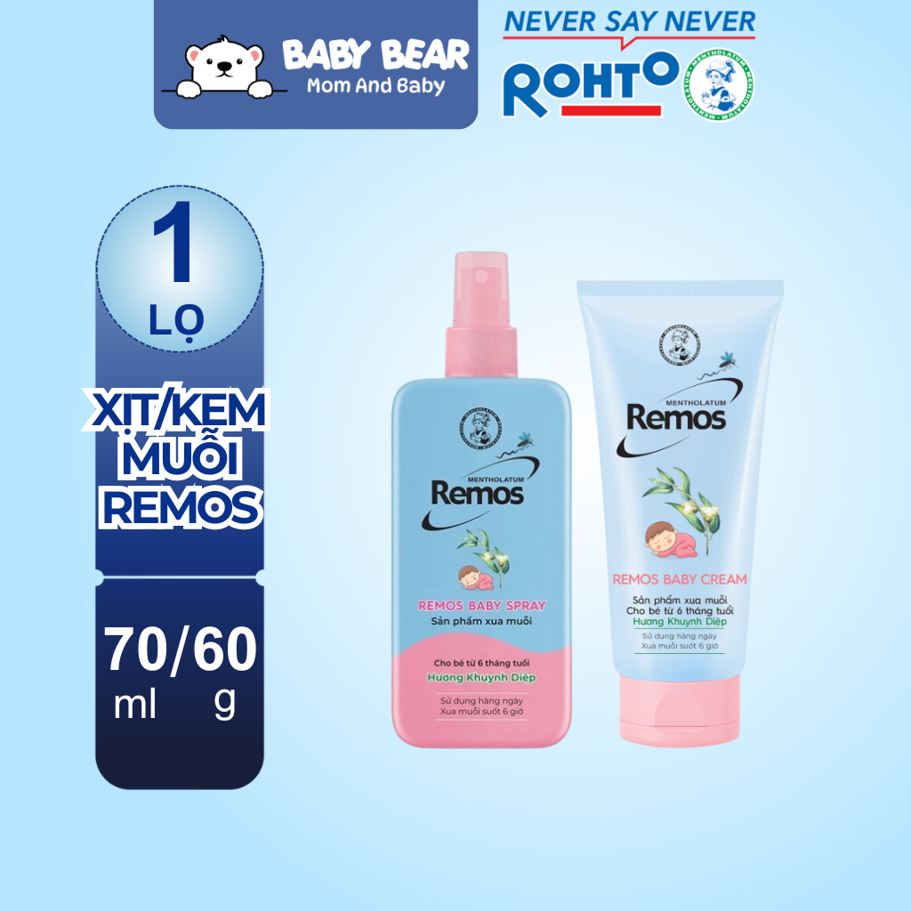 Xịt Muỗi Remos Cho Bé Hương Khuynh Diệp - Đuổi Muỗi Hiệu Quả, An Toàn ...