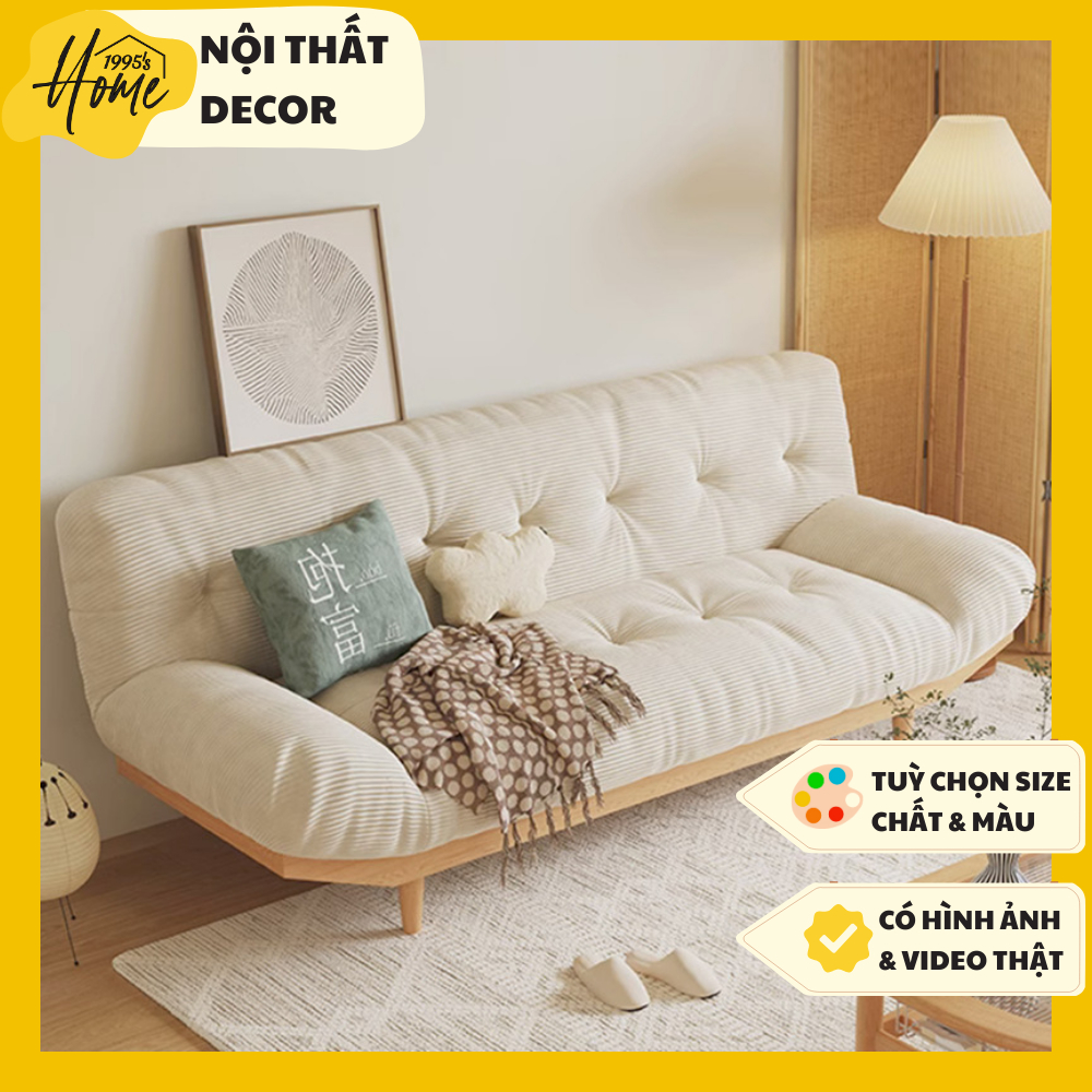 SOFA GIƯỜNG - SOFA BED KHUNG GỖ ( freeship nội thành hcm ) | Shopee ...