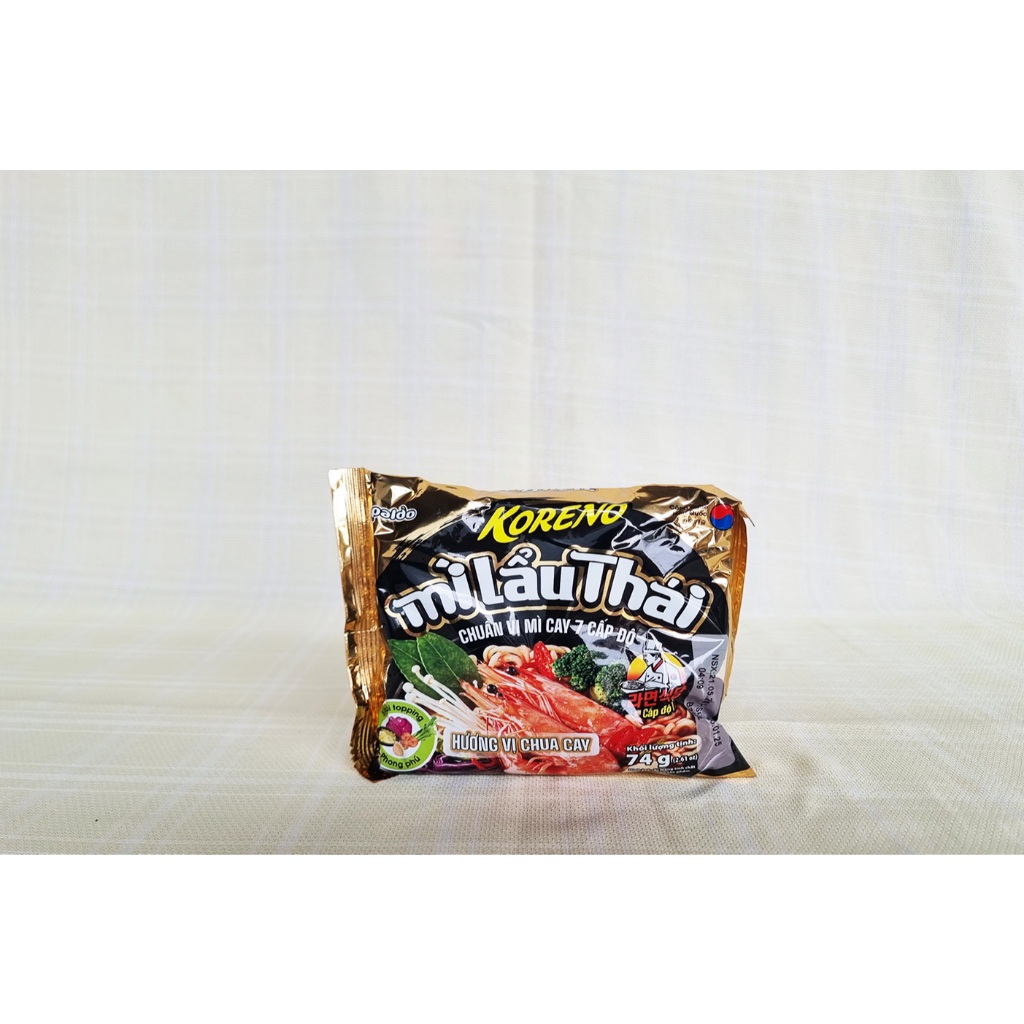 Mì Lẩu Thái Koreno Vị Chua Cay (74g x 20 gói) | Shopee Việt Nam