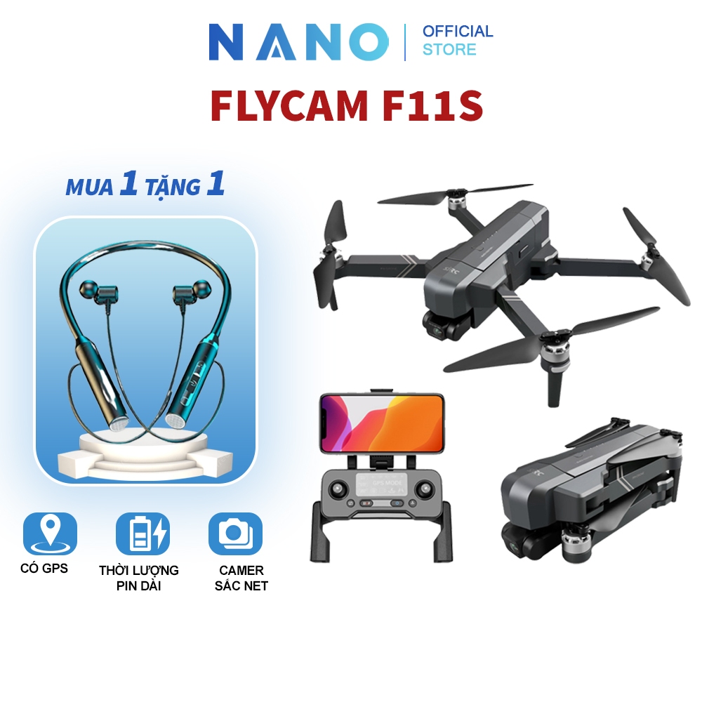 Flycam F11S Pro - Camera 4K Gimbal 2 trục chống rung hoàn hảo thời ...