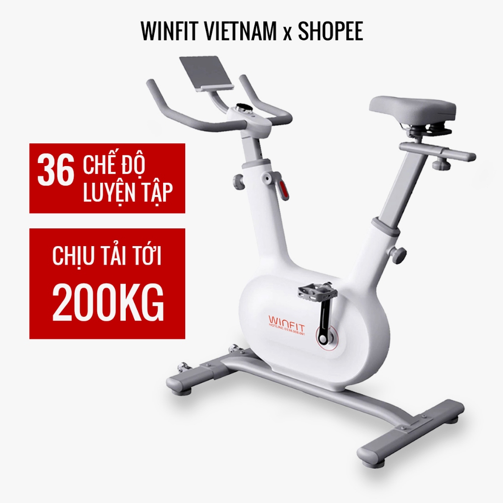 Xe đạp tập thể dục WINFIT có 36 chế độ luyện tập và đồng hồ đo lượng ...