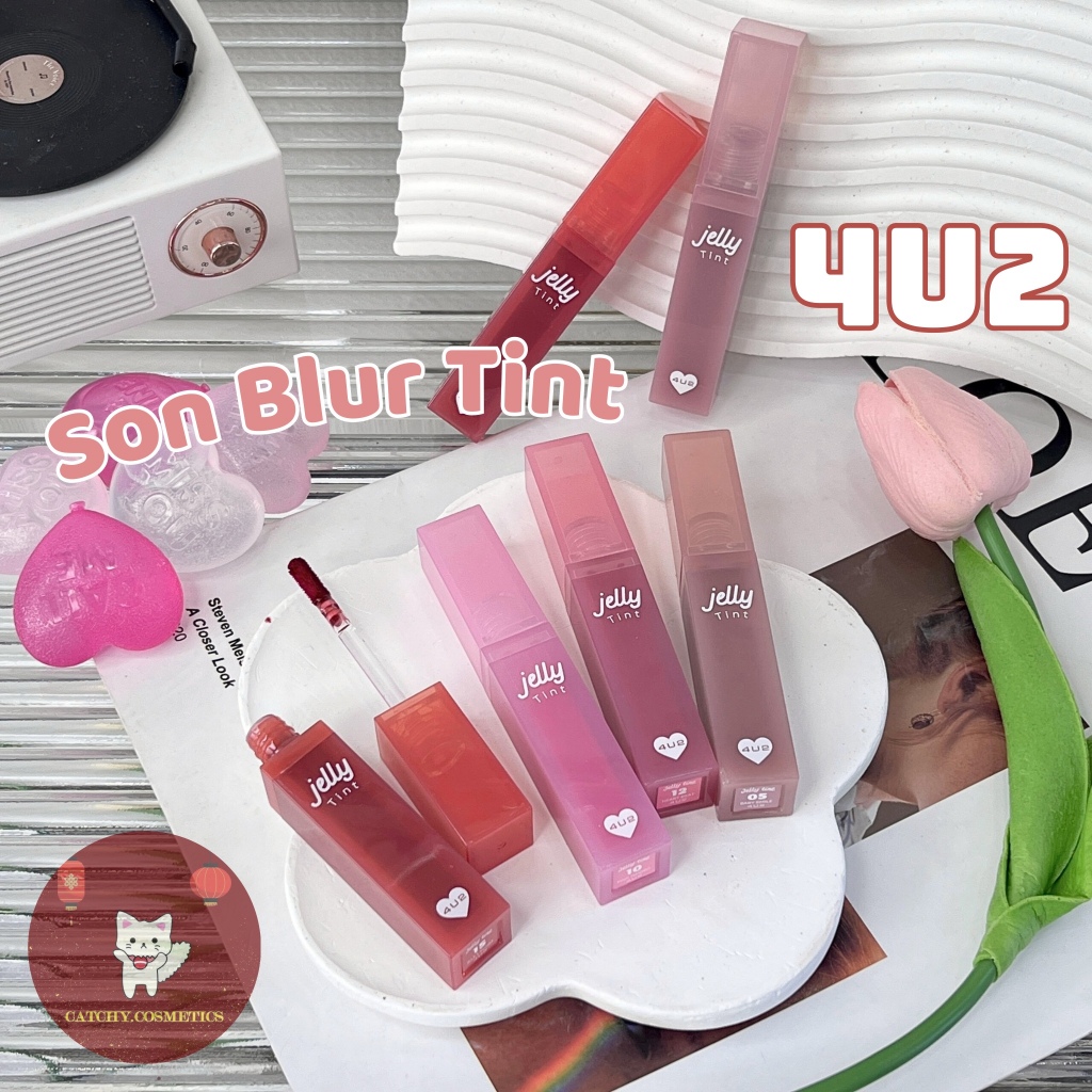 [4U2] Son 4U2 Dạng Thạch Blur Tint Jelly Tint Mảnh Mai, Hiệu ứng Mờ lì 4U2 Thái Lan 4g | Shopee ...