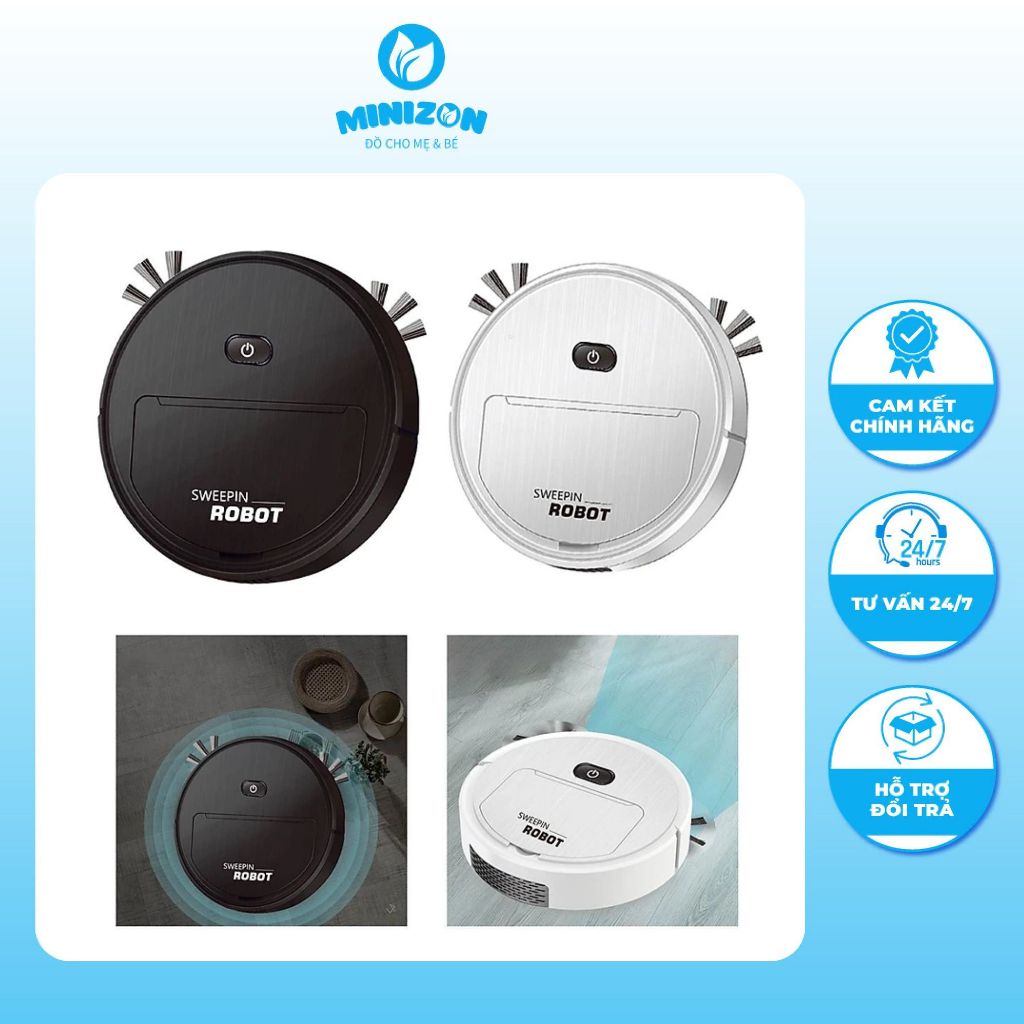 Robot Hút Bụi Mini Lau Dọn Nhà SWEEPIN K235 Cảm Biến Tự Động - Máy Hút ...