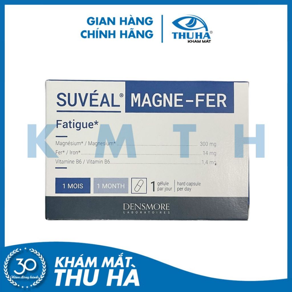 Suvéal Magne-Fer [PHÁP]– Viên uống bổ sung Magie, Vitamin B6 và Sắt ...