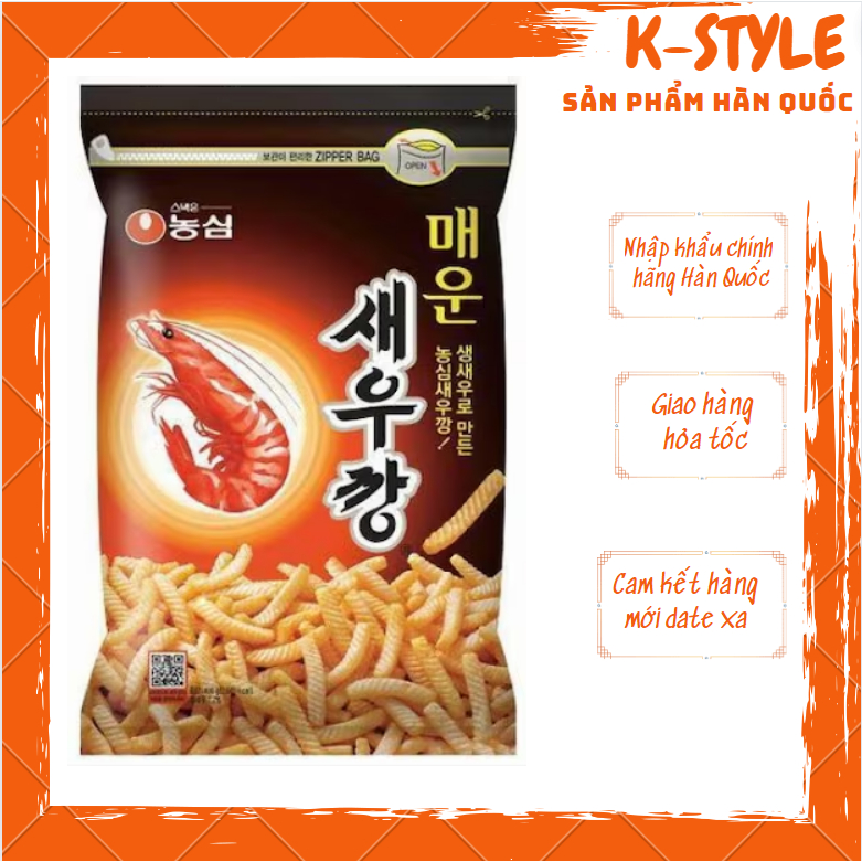 Combo 2 gói Bim bim tôm cay Nongshim 90g, 400g 농심)매운 새우깡 대 90g, 400g | Shopee Việt Nam