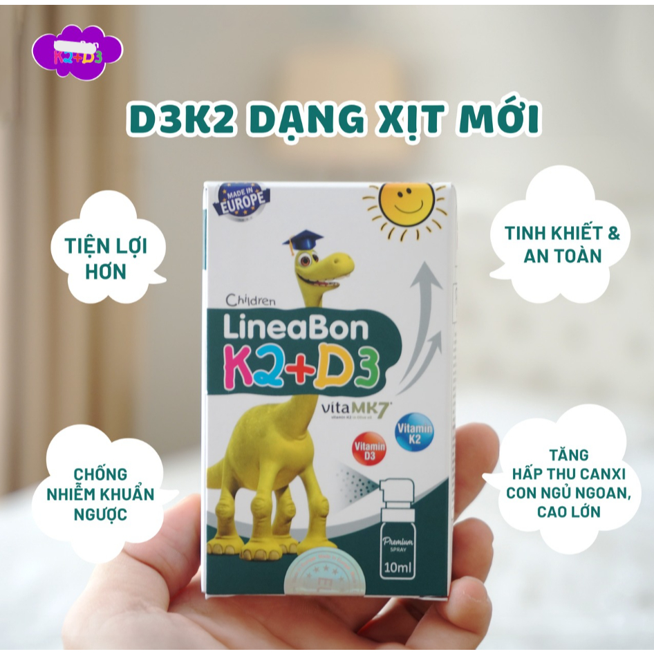 Vitamin D3K2 LineaBon dạng xịt tiện lợi | Shopee Việt Nam